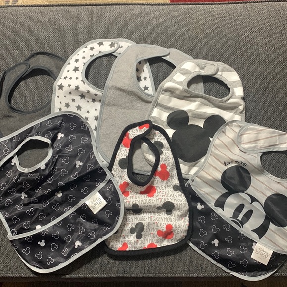 Disney | Other | Baby Bibs Mickey Mouse | Poshmark